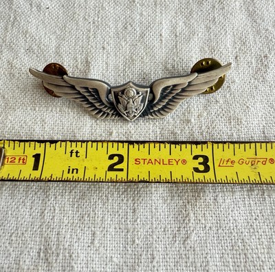Original WWII US Army Air Forces Air Crew Wings, Pin Back Marked ...