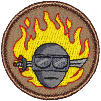 Flaming Ninja Patrol Patch - 2" Round Embroidered Patch (281) | eBay
