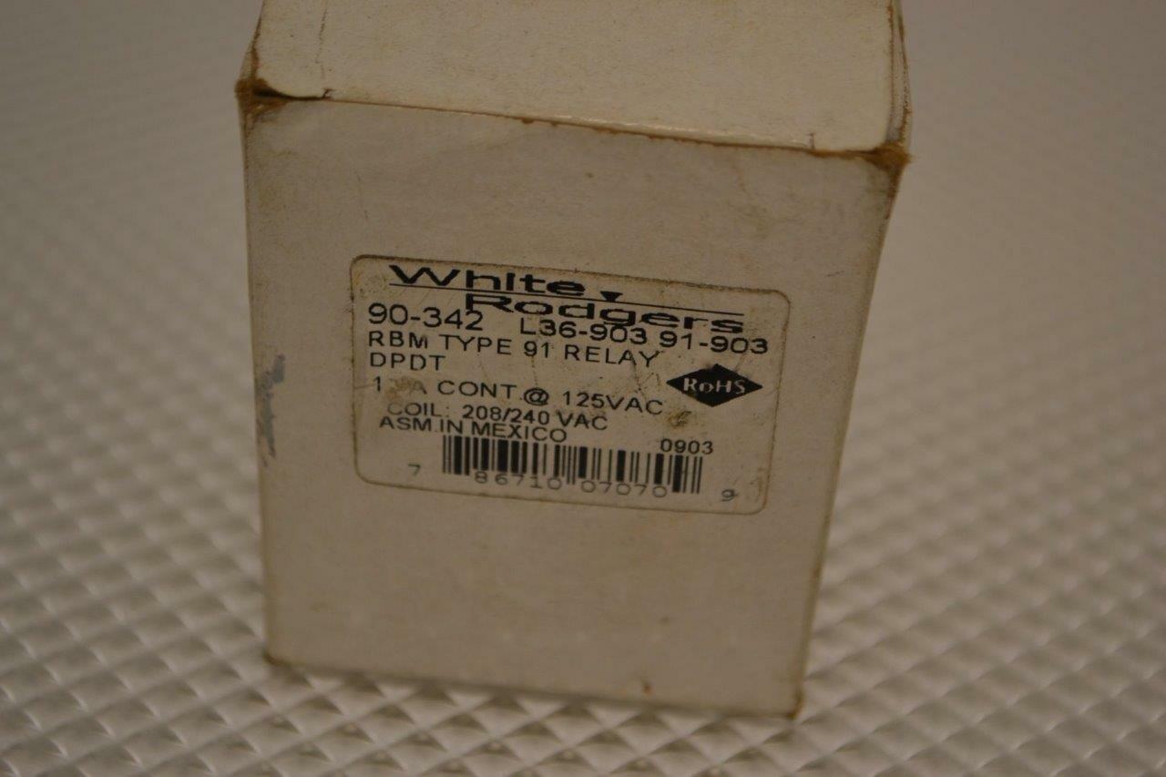 ONE NEW WHITE RODGERS TYPE 91 RELAY 90-342 L36-903 91-903. | eBay