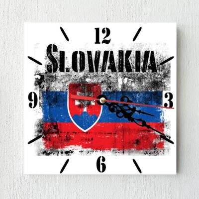Slovakia Flag Wall clock patriots Wooden Tile Watch Support Décor | eBay