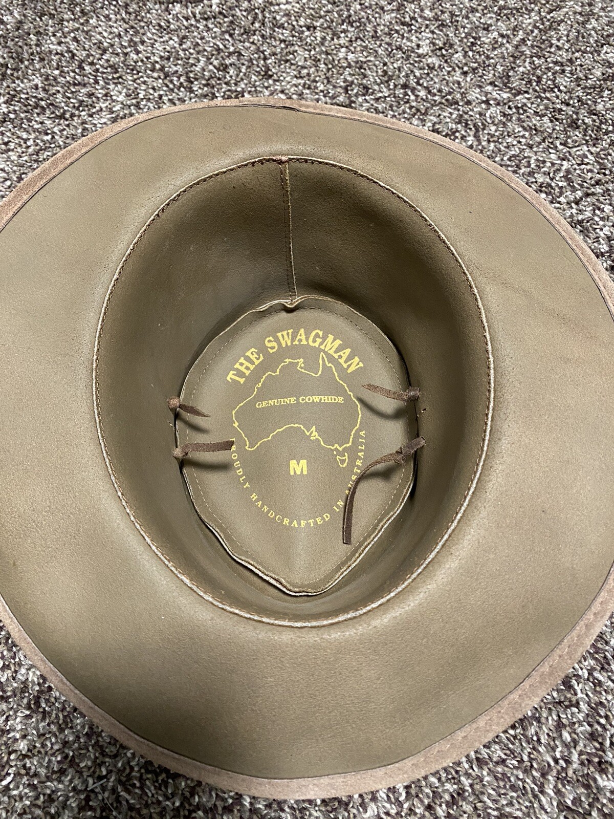Mens The Swagman Genuine Cowhide Cowboy Hat Handcrafted In Austrailia ...