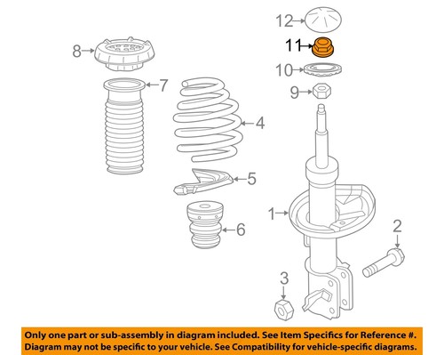 GM OEM 10-23 Camaro Front Suspension Struts Components-Top Nut 11569638 ...