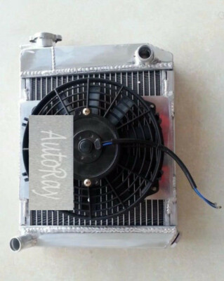 Alloy Radiator + Fan for Austin Rover MINI Cooper Manual 50mm 1275 59 ...