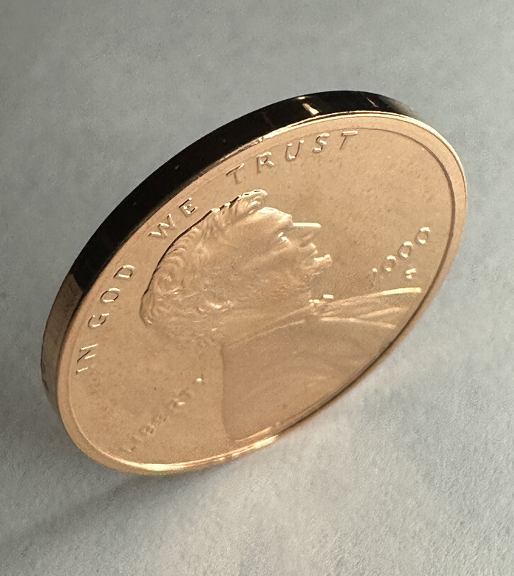 2000-S Lincoln Memorial Proof Penny 1Cent Coin from US Mint Proof Set ...