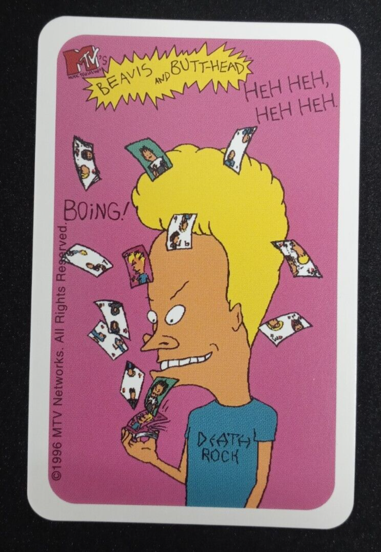 1996 MTV Beavis & Butthead Swap Playing Card Beavis 3 Clubs | eBay