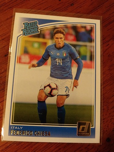 Federico Chiesa Rated Rookie Card RC 2018-2019 Panini Donruss Soccer ...
