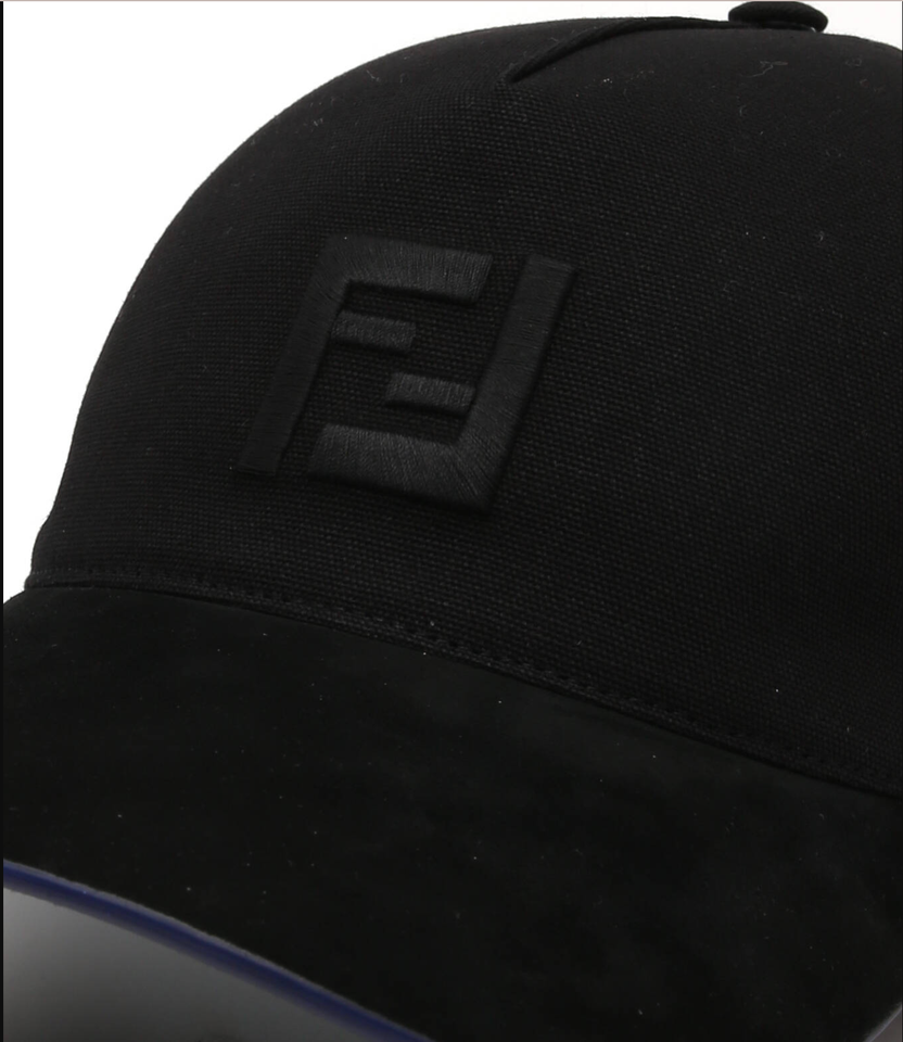 Fendi Eyewear Eyecap D-Frame Sunglasses Ff Leather-Trimmed Baseball Cap ...