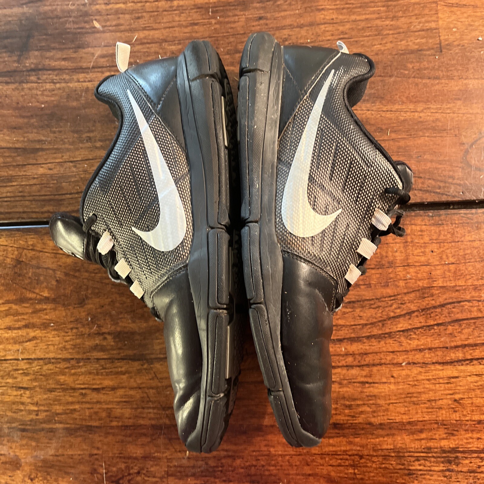 Nike Explorer CTRL Black Leather Golf Shoes Spikeless 704694-001 Mens ...