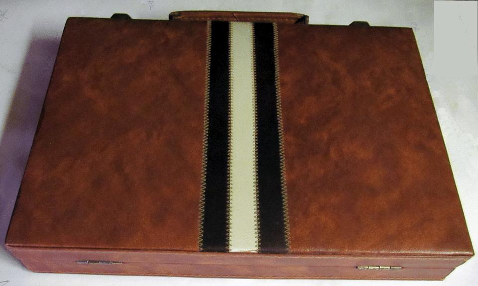 Vintage Suitcase Backgammon Game Complete open 11x16inches | eBay