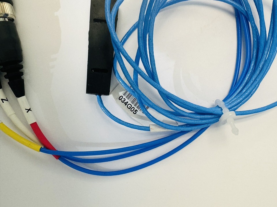 PCB 4-conductor shielded FEP cable, 5-ft 4-socket plug to (3) BNC ...