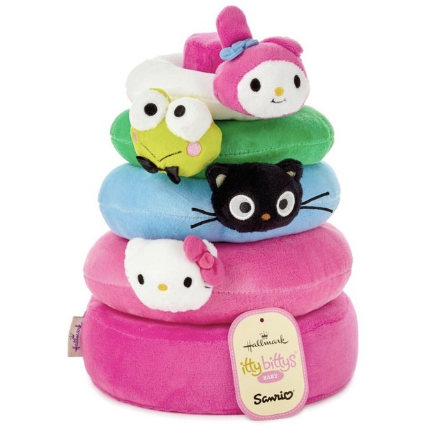 Hallmark Baby Hello Kitty Sanrio Stacking Rings Toy 5 PC Itty Bittys ...