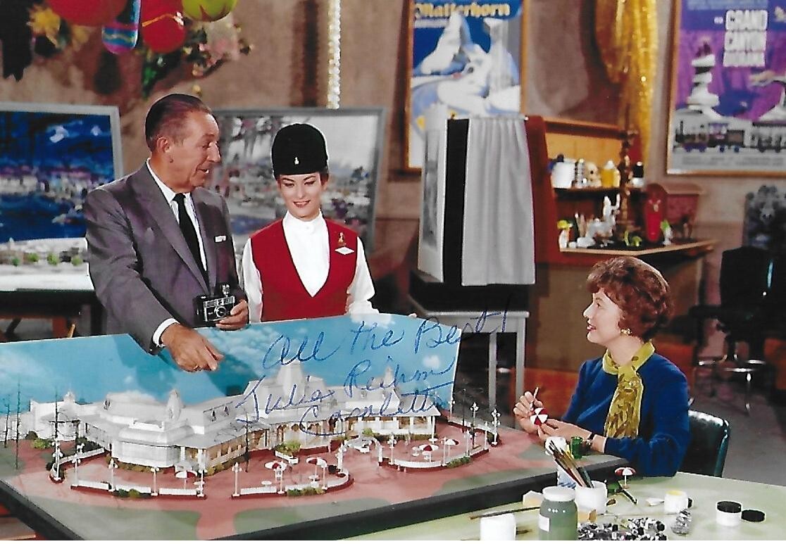 Julie Reihm autographed 4x6 photo First Disney Land Ambassador RARE COA ...