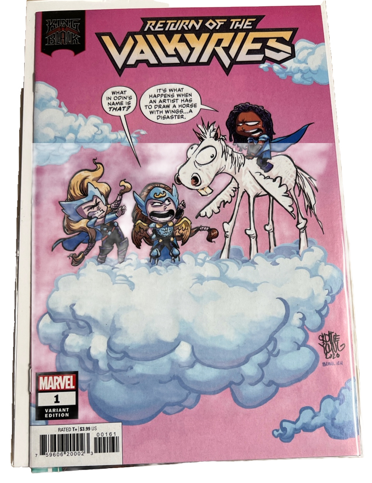 RETURN OF VALKYRIES #1 (-9.8) SKOTTIE YOUNG VARIANT/THOR/ODIN/MARVEL ...