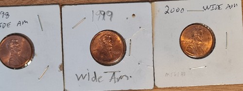 Lincoln Cent WAM Error Coins 1998 1999 2000 wide AM Collection | eBay