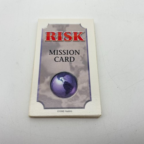 12 Mission Cards Risk 1999 Replacement Pieces Parts | eBay