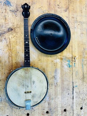 Vintage 4 String Banjo, Waverly Pick-Up | eBay