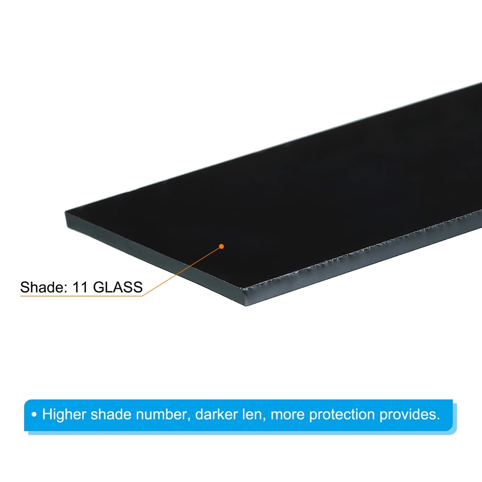 6pcs Welding Len Shade 11 Glass 4-1/4"x 2" Hardened Glass Black ...