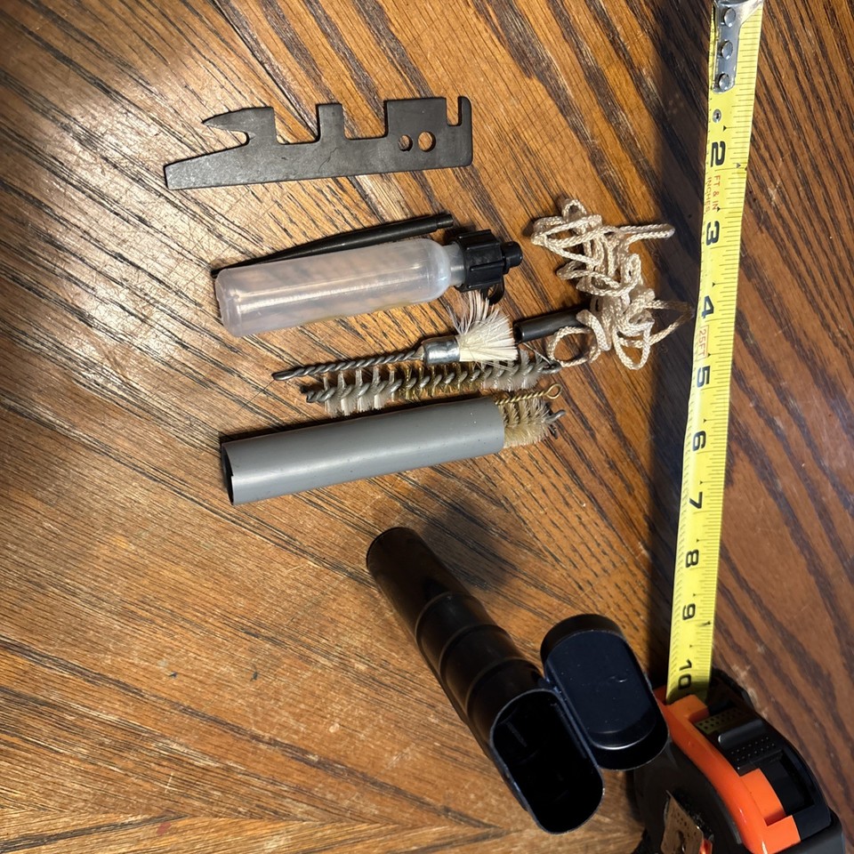 COLD WAR SOVIET ERA EAST GERMAN RIFLE CLEANING KIT W/ original POUCH ...