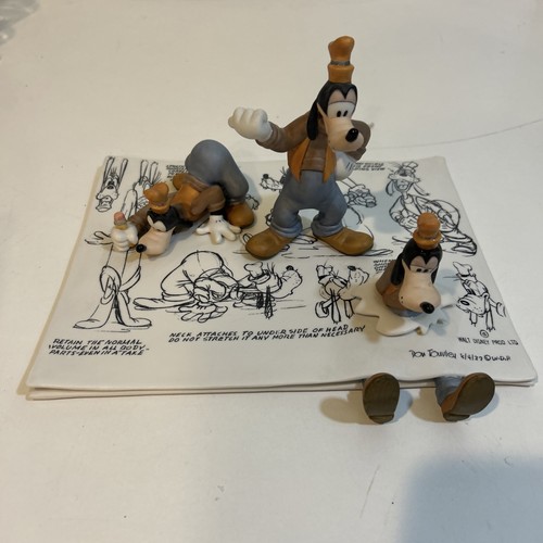Disney Gallery Goofy Model Sheet Figural Scene With COA | eBay