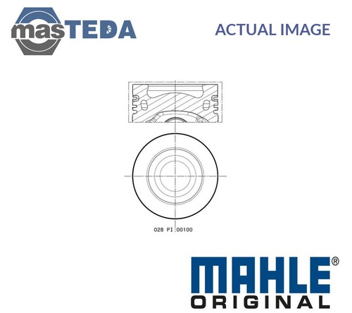 028 PI 00100 002 ENGINE PISTON & RINGS MAHLE ORIGINAL NEW OE ...