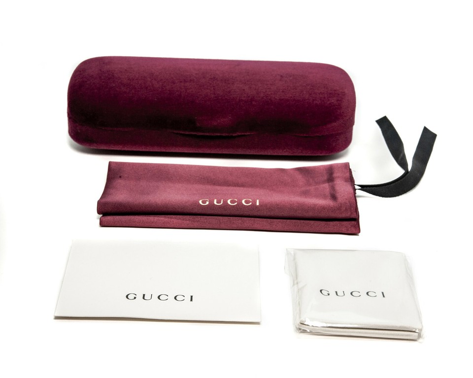 Gucci Red Velvet Case size Medium/Large Eyeglasses Sunglasses Made ...