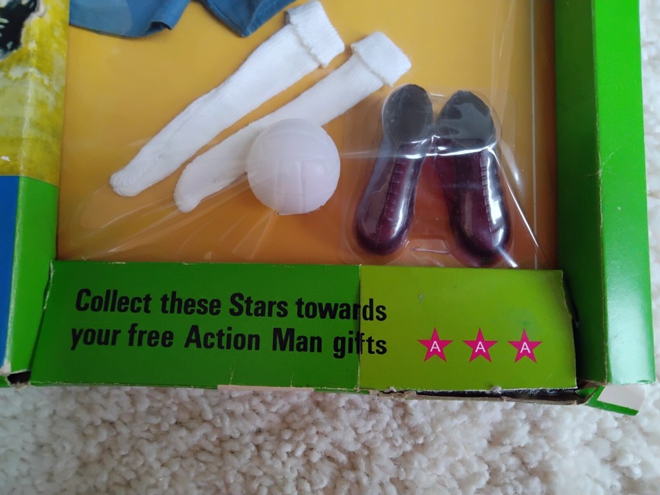 Vintage Palitoy Original Action Man Carded Chelsea footballer kit - MOC ...