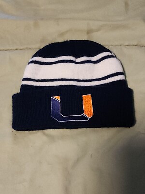 Hit Wear University Of Miami Hurricanes Knit Beanie Hat NCAA OSFA | eBay