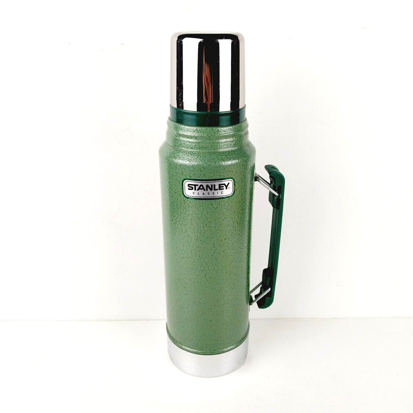 Vintage Aladdin Stanley Classic Thermos Green 1-Qt w/ Pour Thru Stopper ...