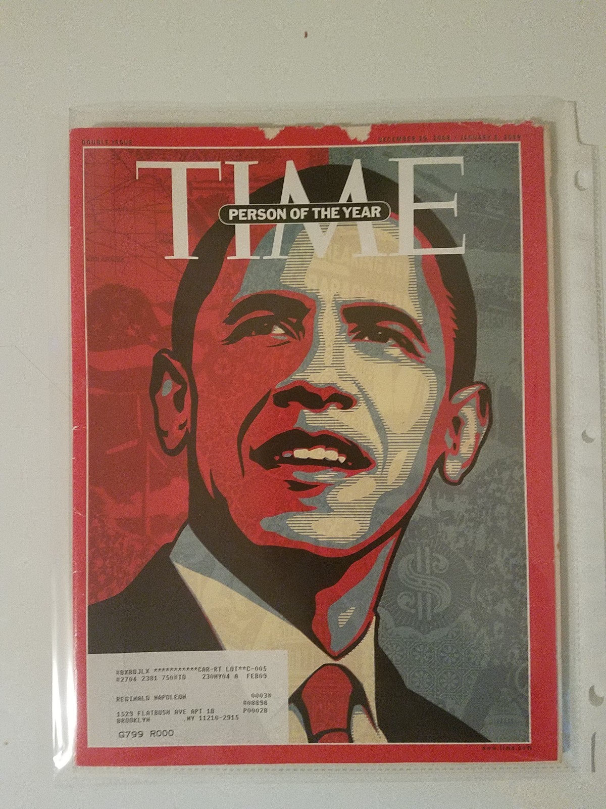 Time Magazine Barack Obama Person Of The Year December 29, 2008 | eBay