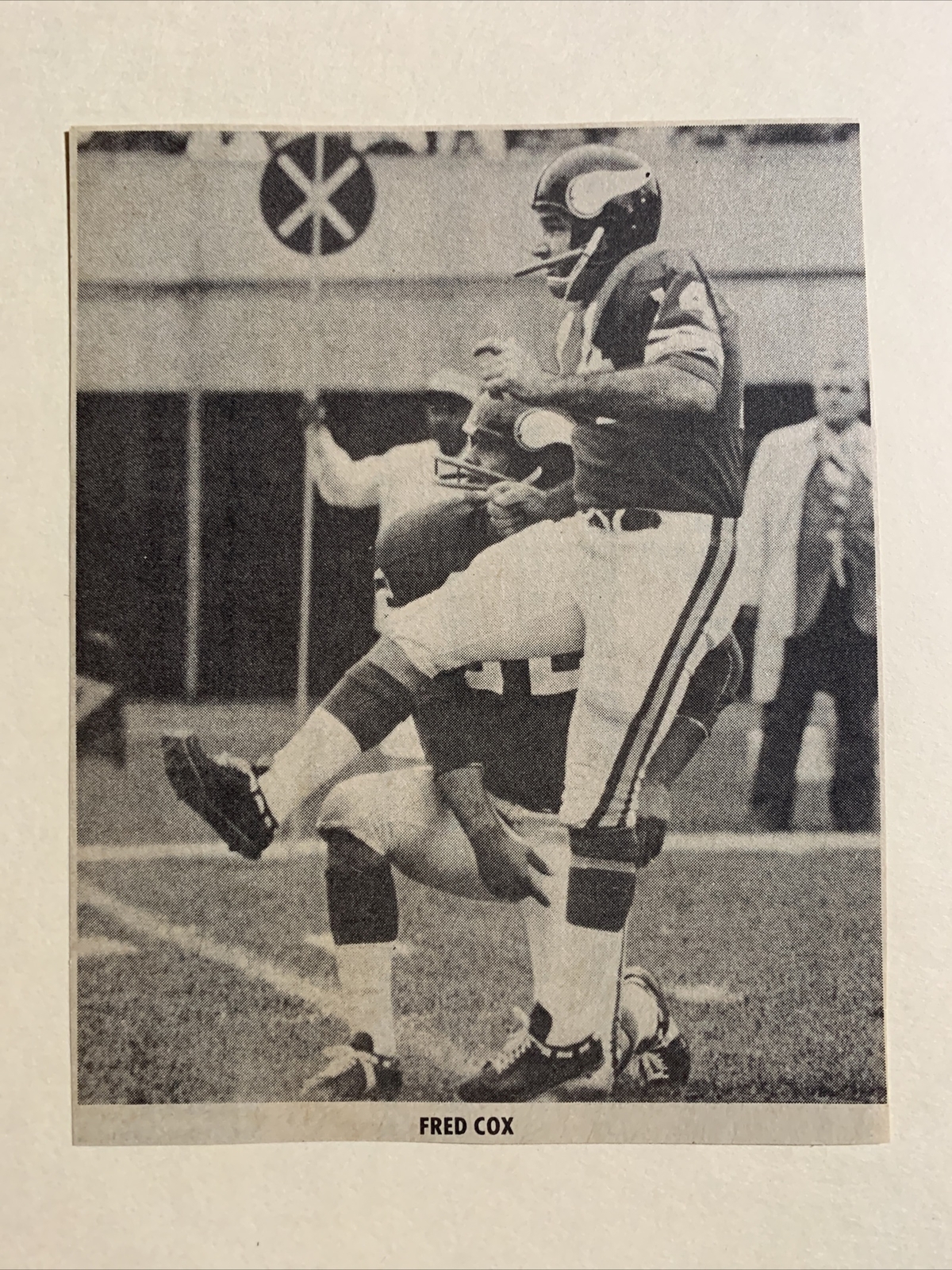 Fred Cox Minnesota Vikings 1973 Gridiron YB Football Pictorial 5X6 ...