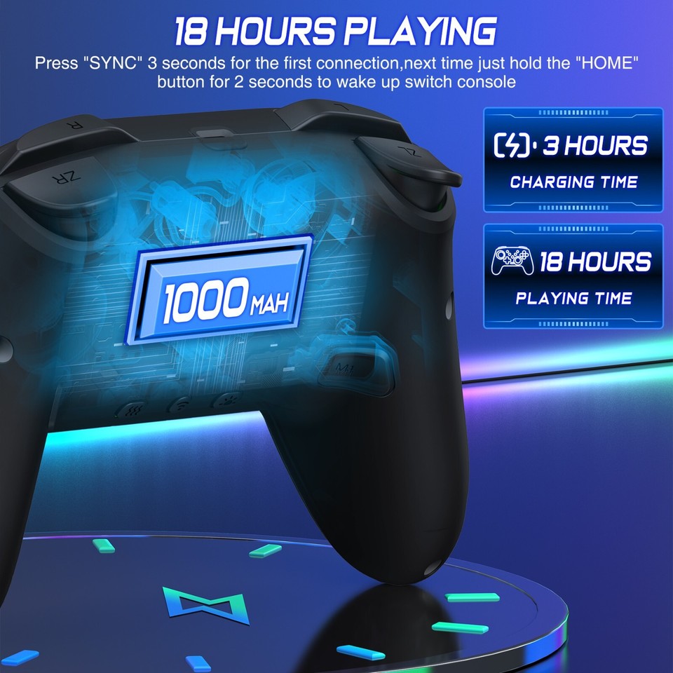 Pro Wireless Game Controller Gamepad Joystick Remote For Nintendo ...