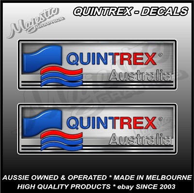 QUINTREX - DECALS - 410mm x 130mm X 2 - BOAT DECALS / STICKERS | eBay