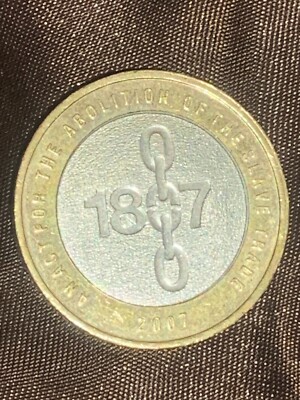 Superb 1807 Abolition Of Slavery £2 Coin 2007 Rare Mint with 3 Errors ...