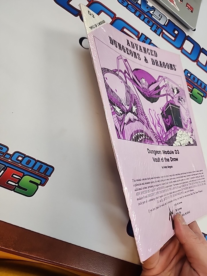 AD&D D3 Vault Of The Drow 1st Print Sealed 1978 TSR Dungeon Module ...