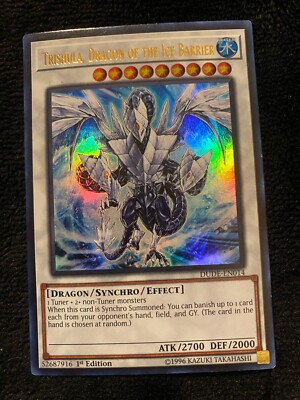 Trishula, Dragon of the Ice Barrier NM (#3) DUDE 1st Duel Devastator ...