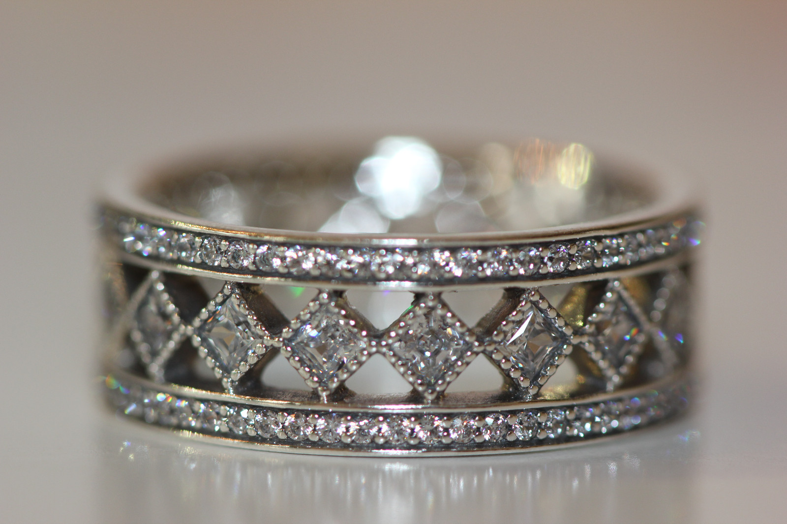 NIB PANDORA VINTAGE FASCINATION RING 191007CZ *CHOOSE SIZE* $125 GIFT ...