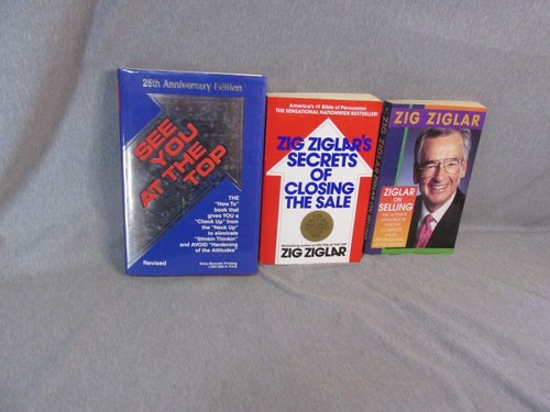 Book Lot Of 3 ZIG ZIGLAR See You at the Top/Ziglar On Selling/Secrets Of Closing 9781565547063 ...