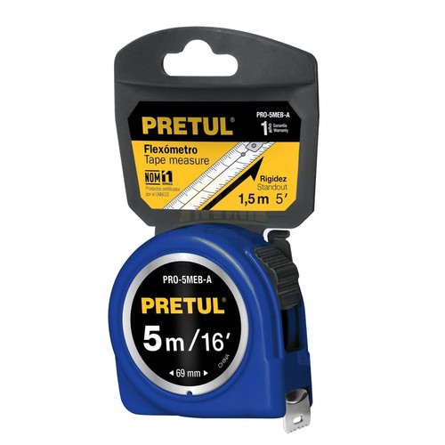 Pretul PRO-5MEB-A Blue tape measure 5 m tape 19 mm, on card | eBay