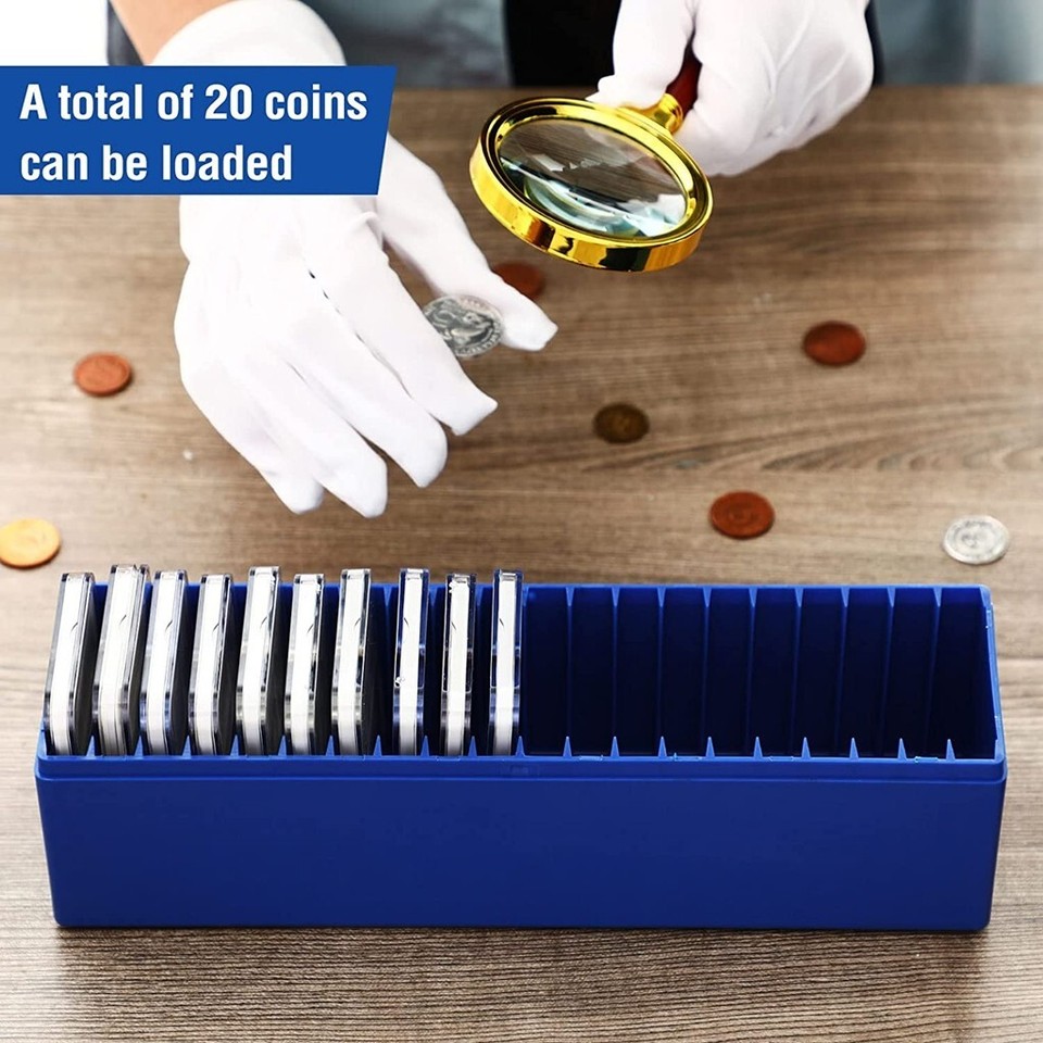 3 Pack Coin Slab Storage Box Case for 20 PCGS NGC PCCB PMGab Coin Slab ...