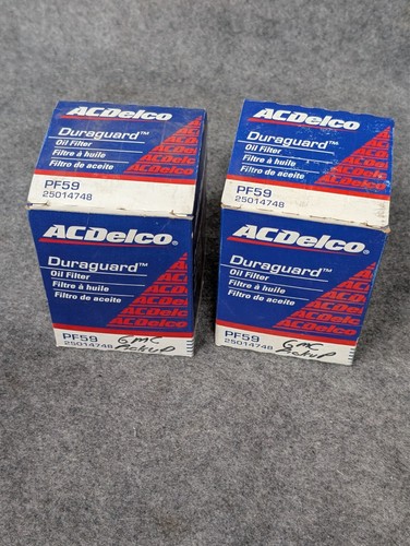 QTY 2 - ACDelco Duraguard PF59 (25014748) Oil Filter NEW OLD STOCK | eBay
