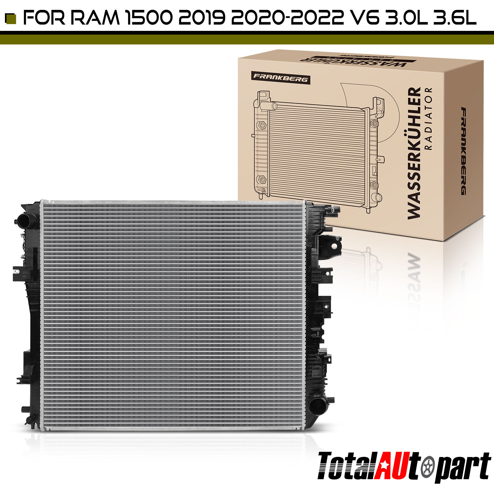 New Radiator without Oil Cooler for Ram 1500 2019 2020-2022 3.0L 3.6L ...