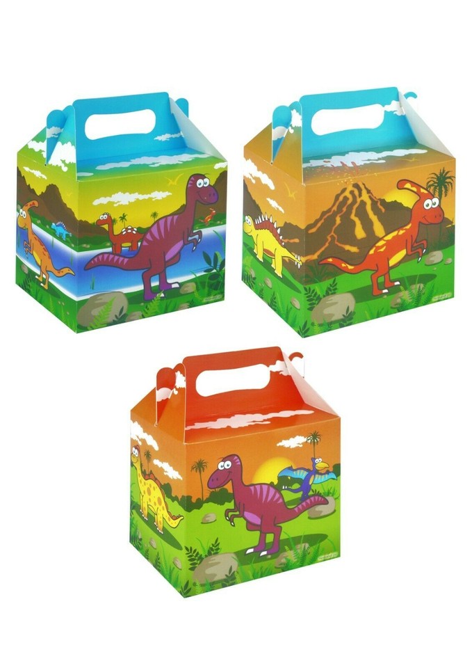 40 Childrens Kids Themed Carry Food Meal Box Birthday Party Loot Bag ...