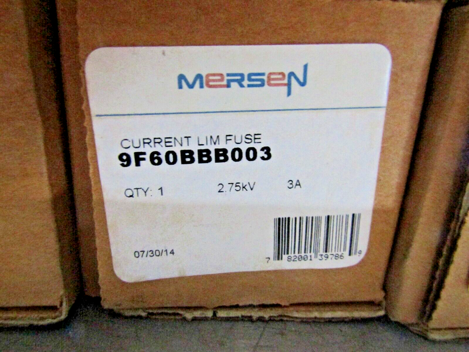 🔥 NEW MERSEN FERRAZ SHAWMUT 3 AMP 60 HZ 2.75 KV SIZE B TYPE EJ1 FUSE ...