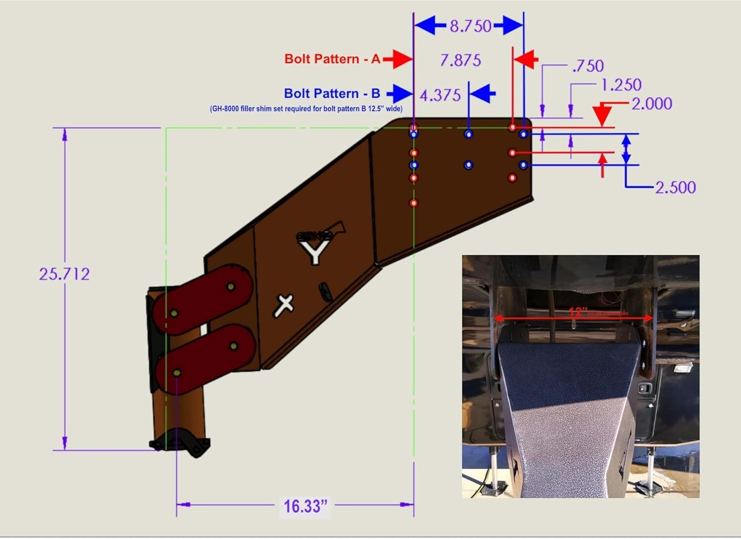 GEN-Y GH-8045AL Executive Torsion-Flex Auto Latch Fifth Wheel to ...