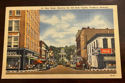 FRANKFORT Kentucky KY St. Clair Street Old State Capital Coca-Cola Sign ...