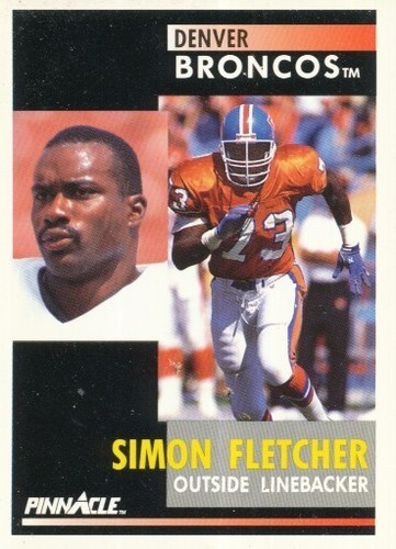 #073 DENVER BRONCOS # SIMON FLETCHER CARD PINNACLE NFL 1991 | eBay