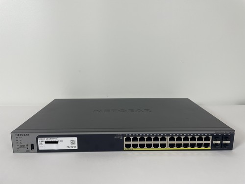Netgear GS728TPPv2 ProSAFE 28-Port Gigabit PoE+ Smart Managed Switch ...