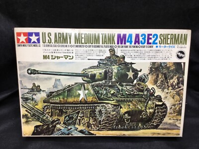 U.S. Army Medium Tank M4 A3E2 SHERMAN Model Kit 1:35 Scale Tamiya WWII ...