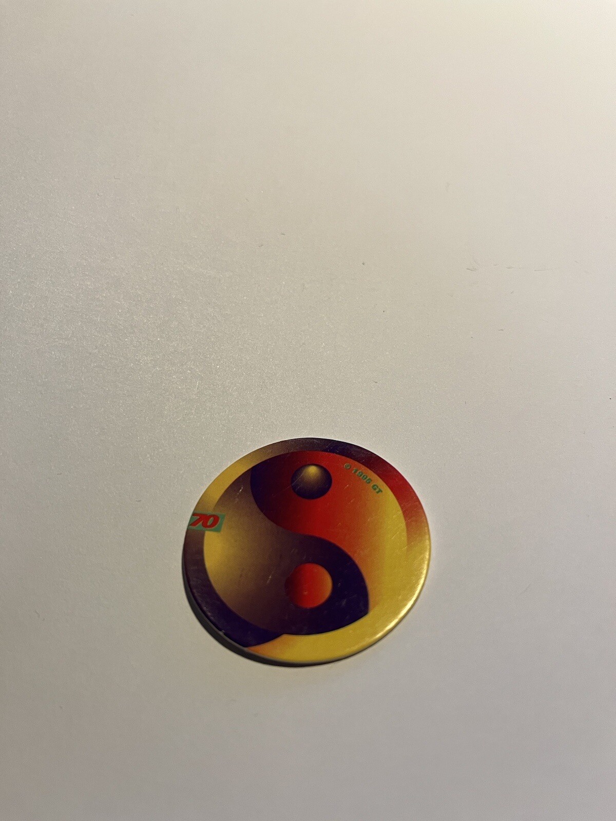 Vntg POG 1995 Yin Yang Toy Yellow Orange GT #70 HTF RARE Game Milk ...