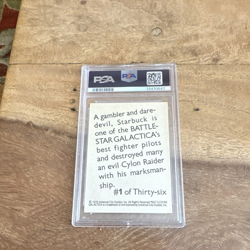 Wonder Bread 1978 Battlestar Galactica Starbuck #1 PSA 7 Graded Card | eBay